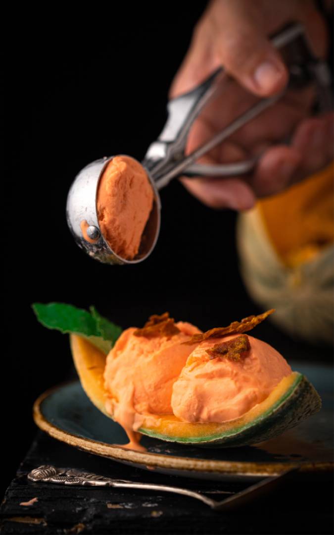 Melon and ham ice cream | Cooking Lovers